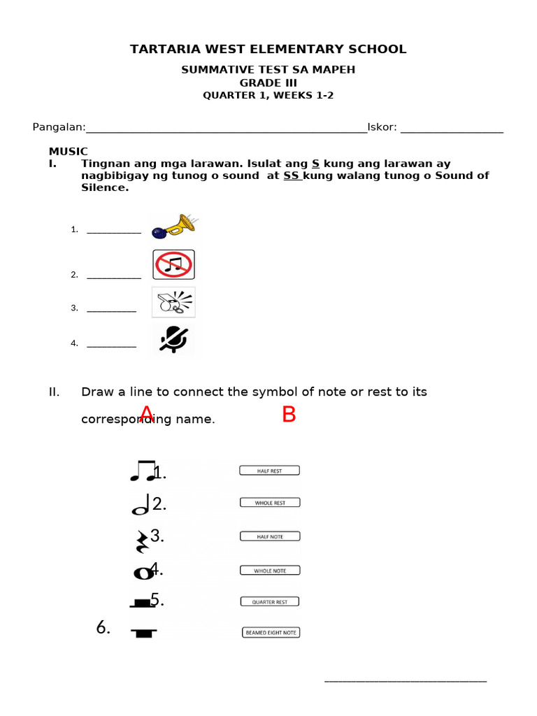 Week-12 - Mapeh & Math | PDF