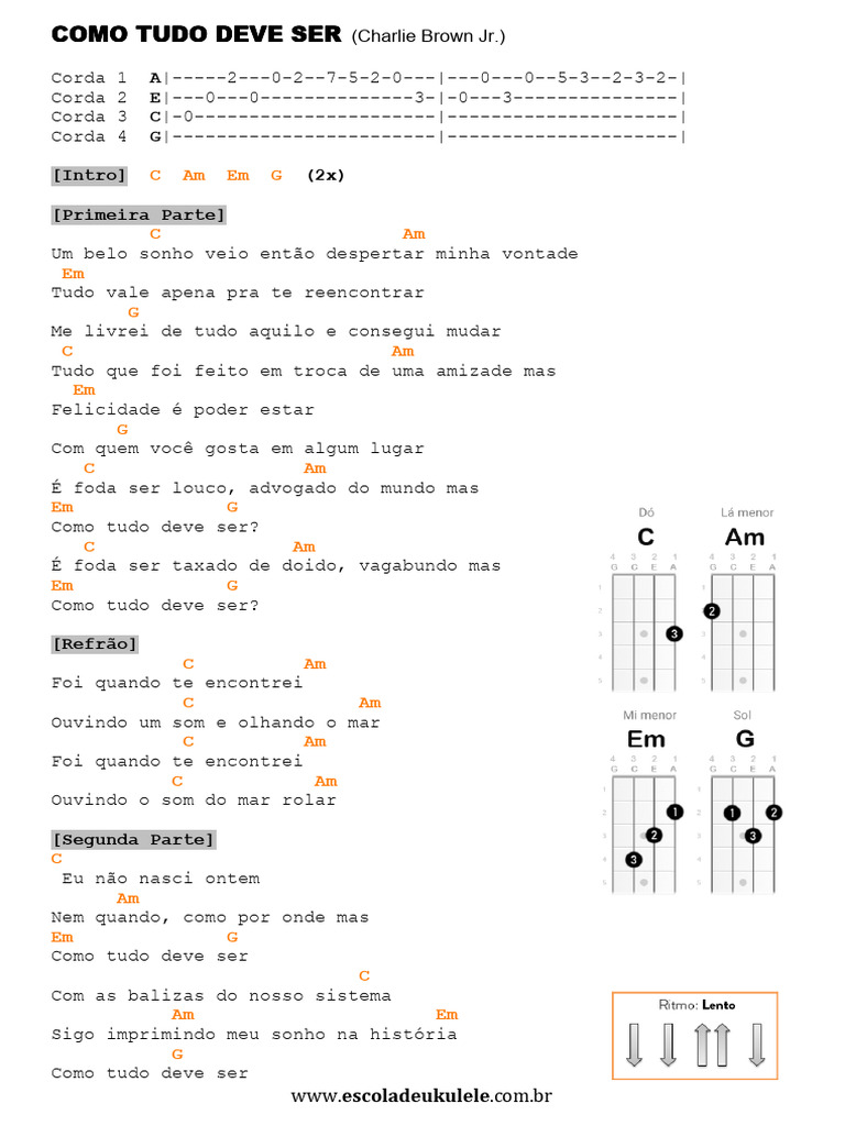 Como+Tudo+Deve+Ser+ (Charlie+Brown+Jr) | PDF | Música gravada