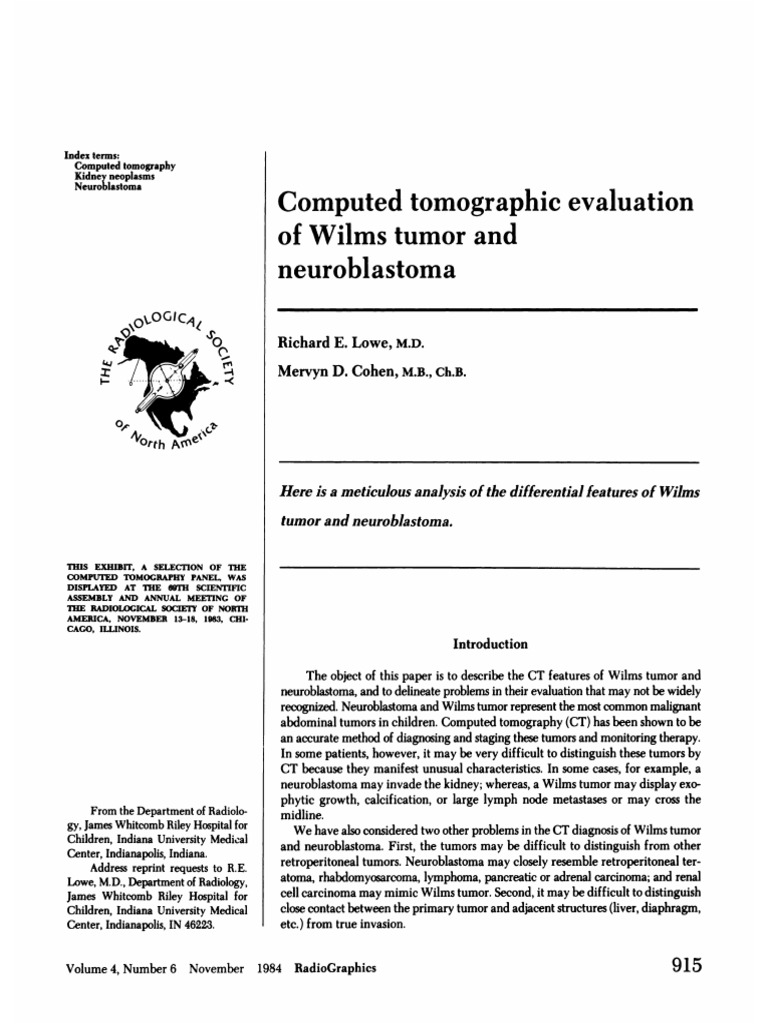 Radiographics 4 6 915 | PDF | Ct Scan | Metastasis