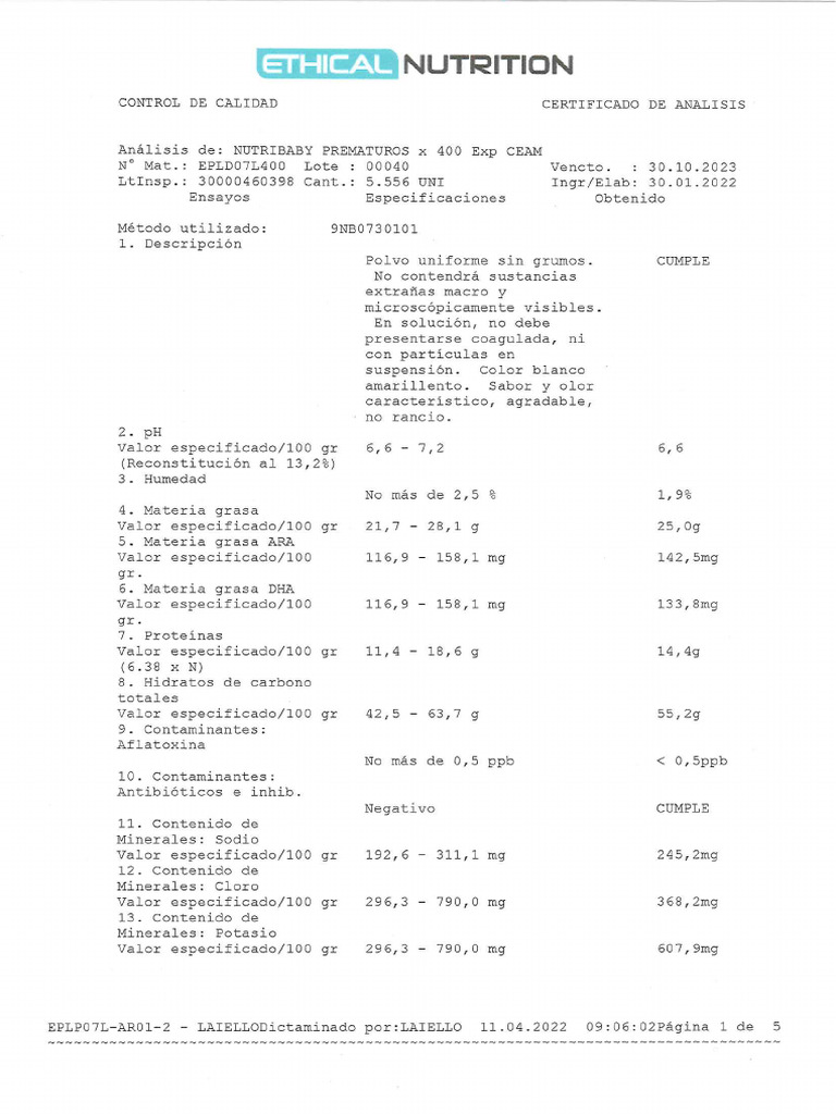 Coa Lote 00040 | PDF