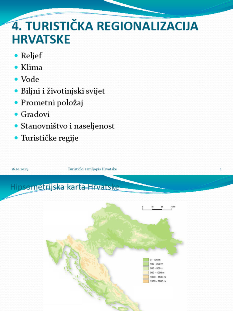 4 Turisticki Zemljopis Hrvatske, Turisticka Regionalizacija | PDF