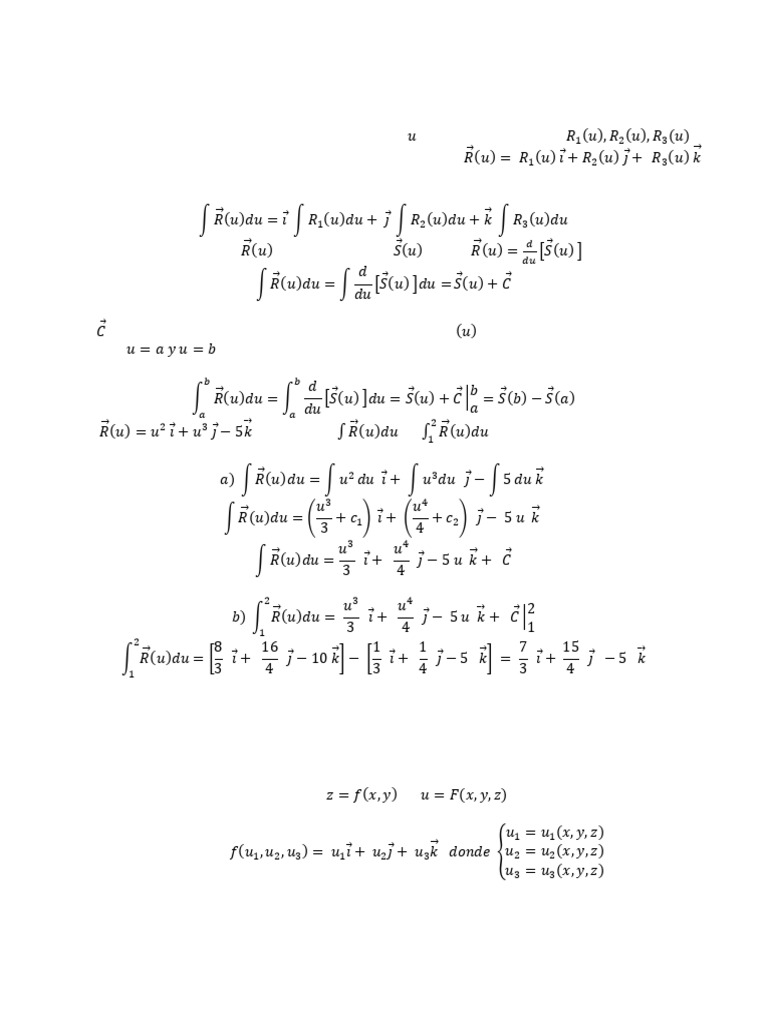 4. INTEGRAL VECTORIAL | PDF | Integral | Vector Euclidiano