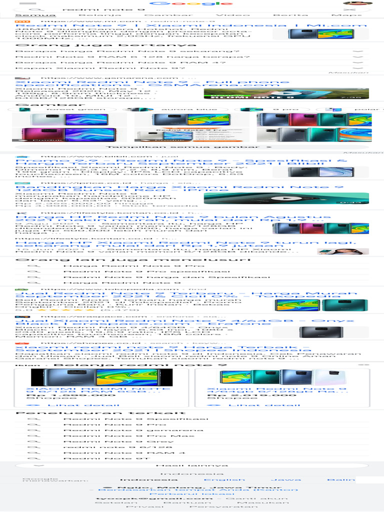 Redmi Note 9 - Penelusuran Google | PDF