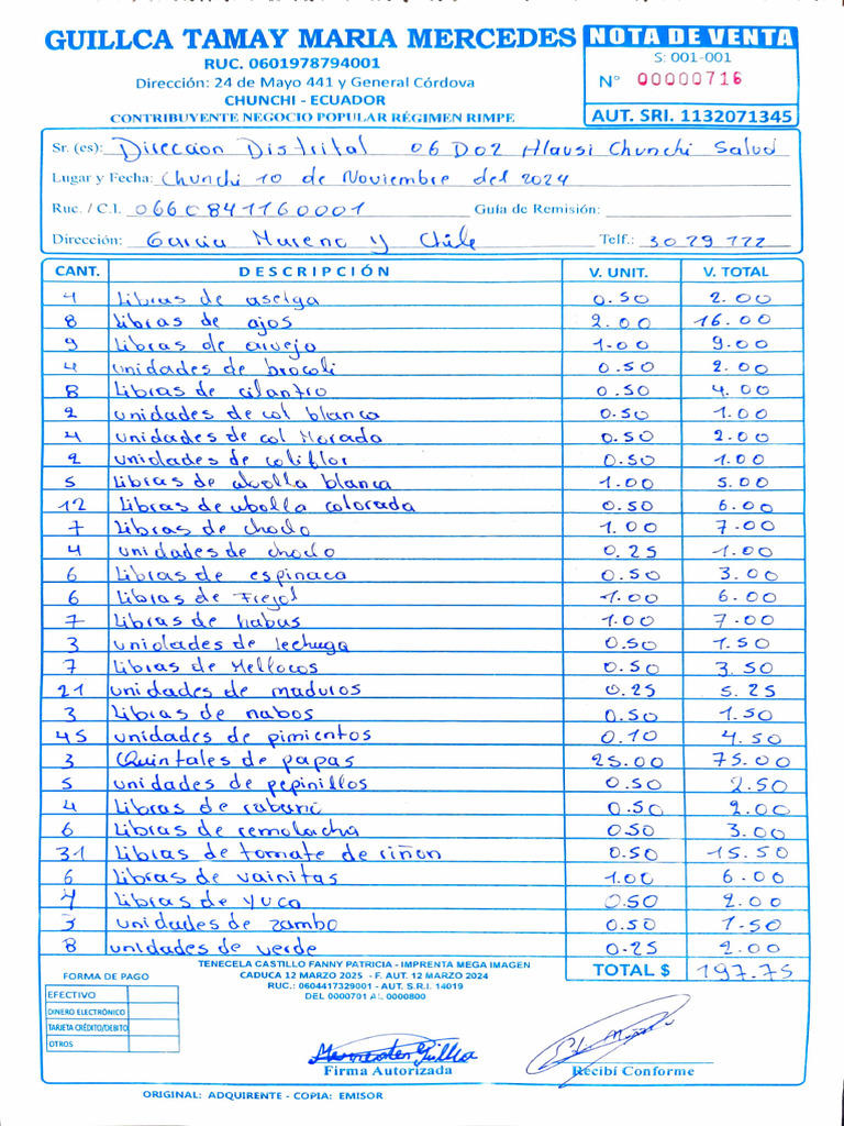 Factura Octubre Viveres Frescos | PDF | Economía política | Venta al ...