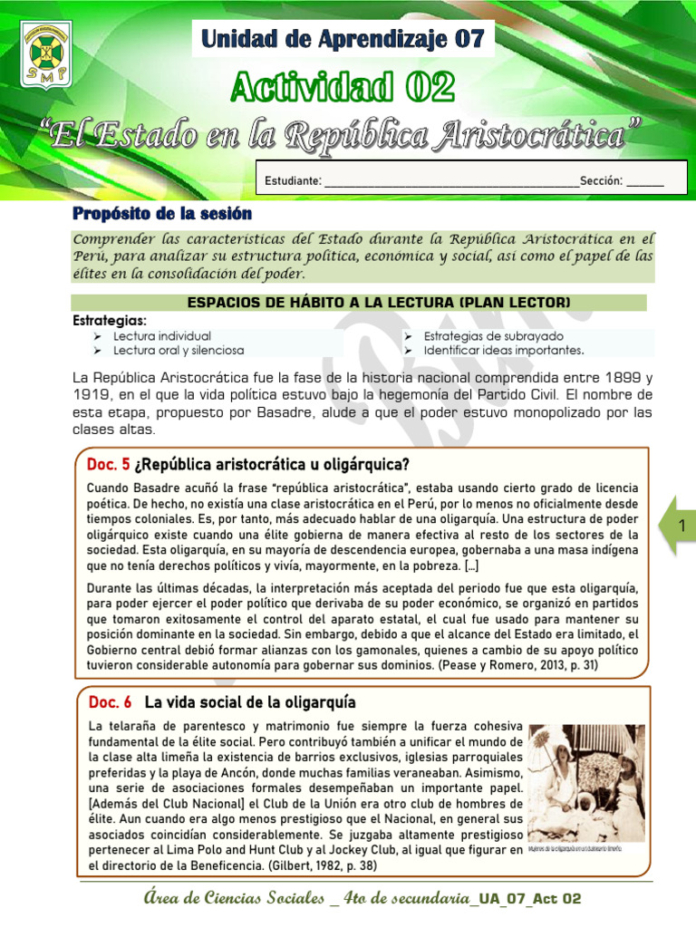 ACT02 CCSS 4to | PDF | Perú | Minería