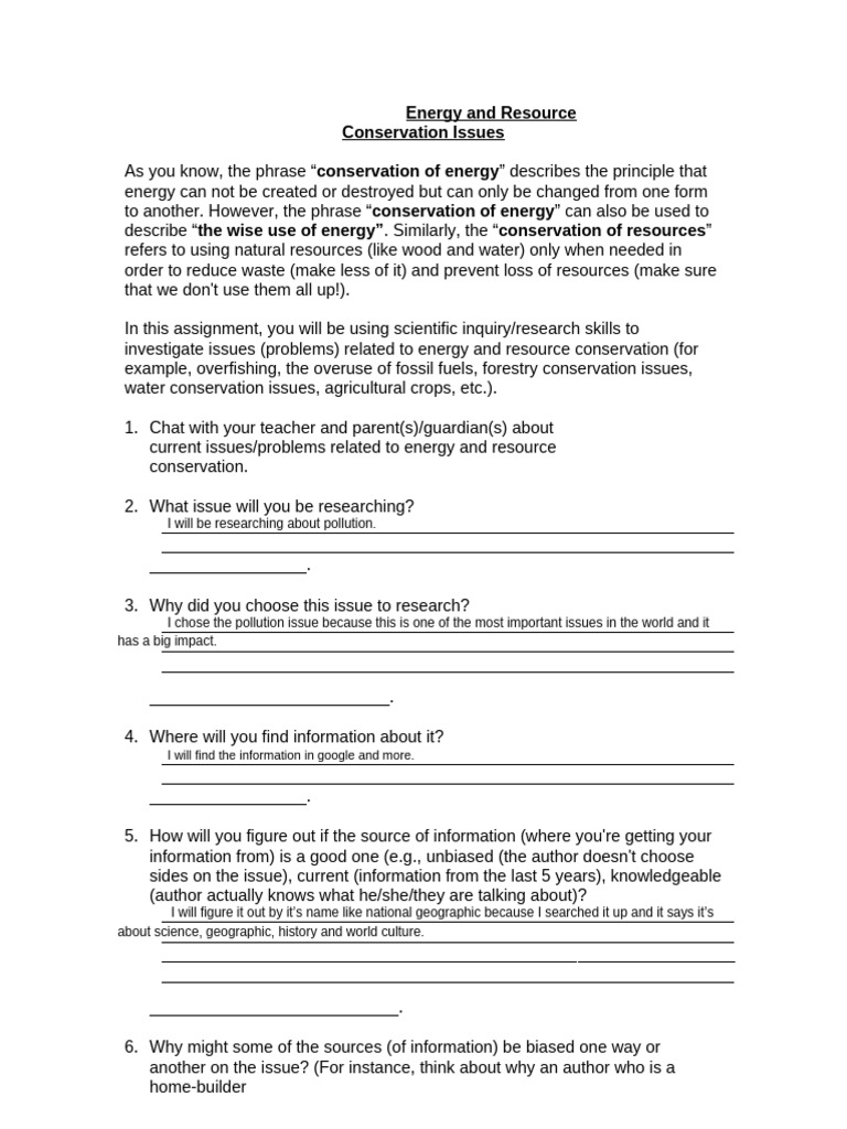 Pollution and Resource Conservation Issues | PDF | Pollution | Natural ...