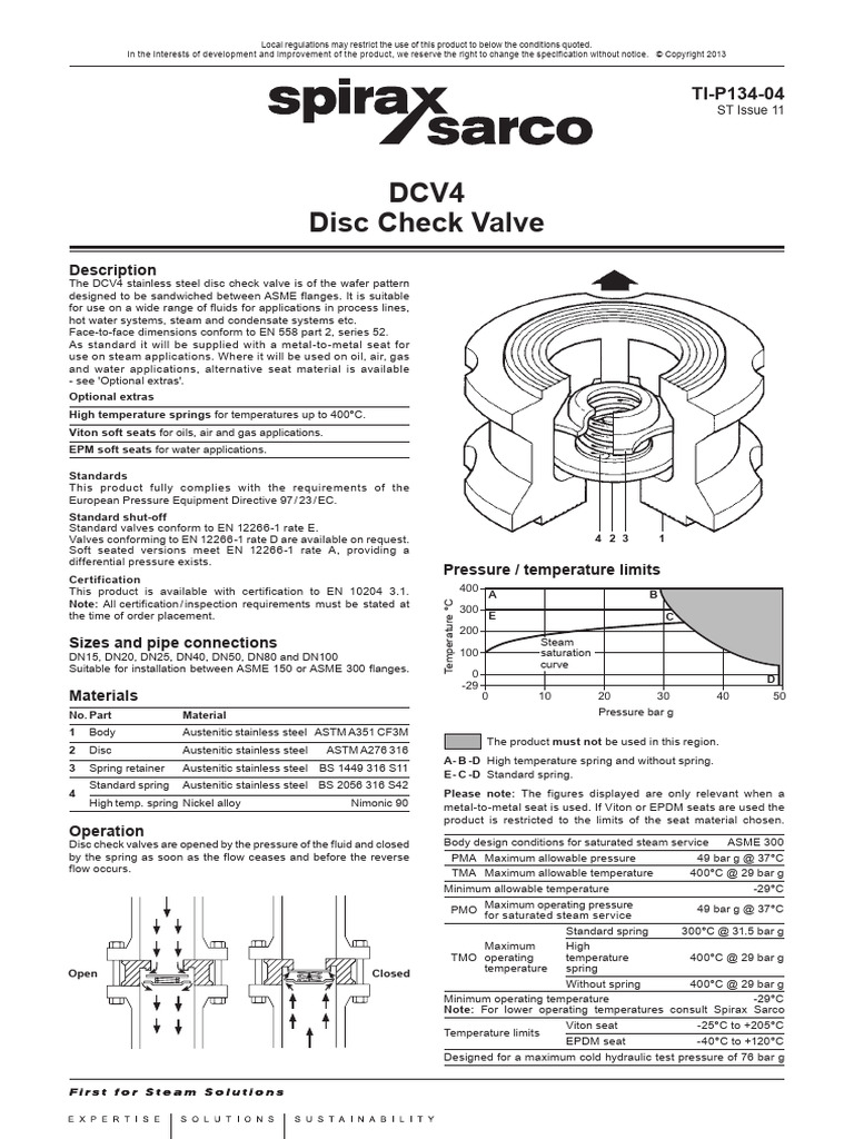 DCV4 | PDF | Valve | Stainless Steel