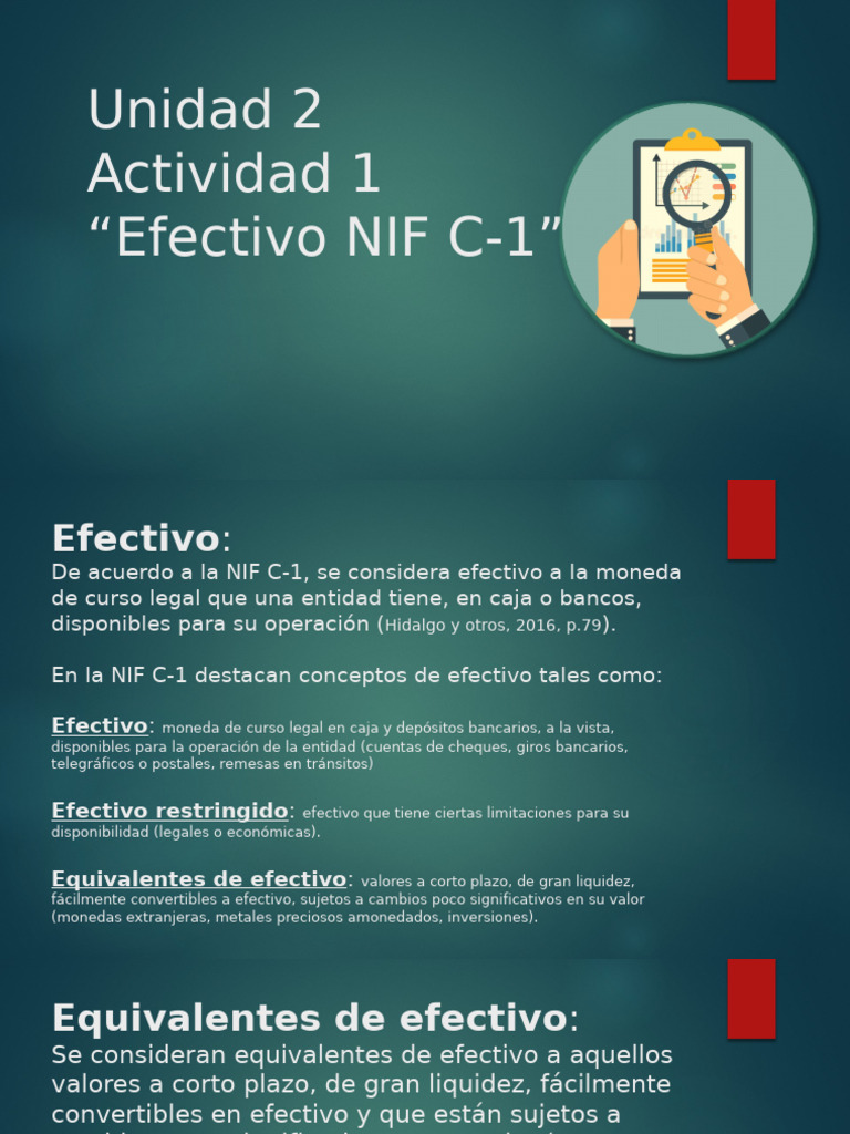 Efectivo NIF C-1 | PDF | Efectivo | Contabilidad