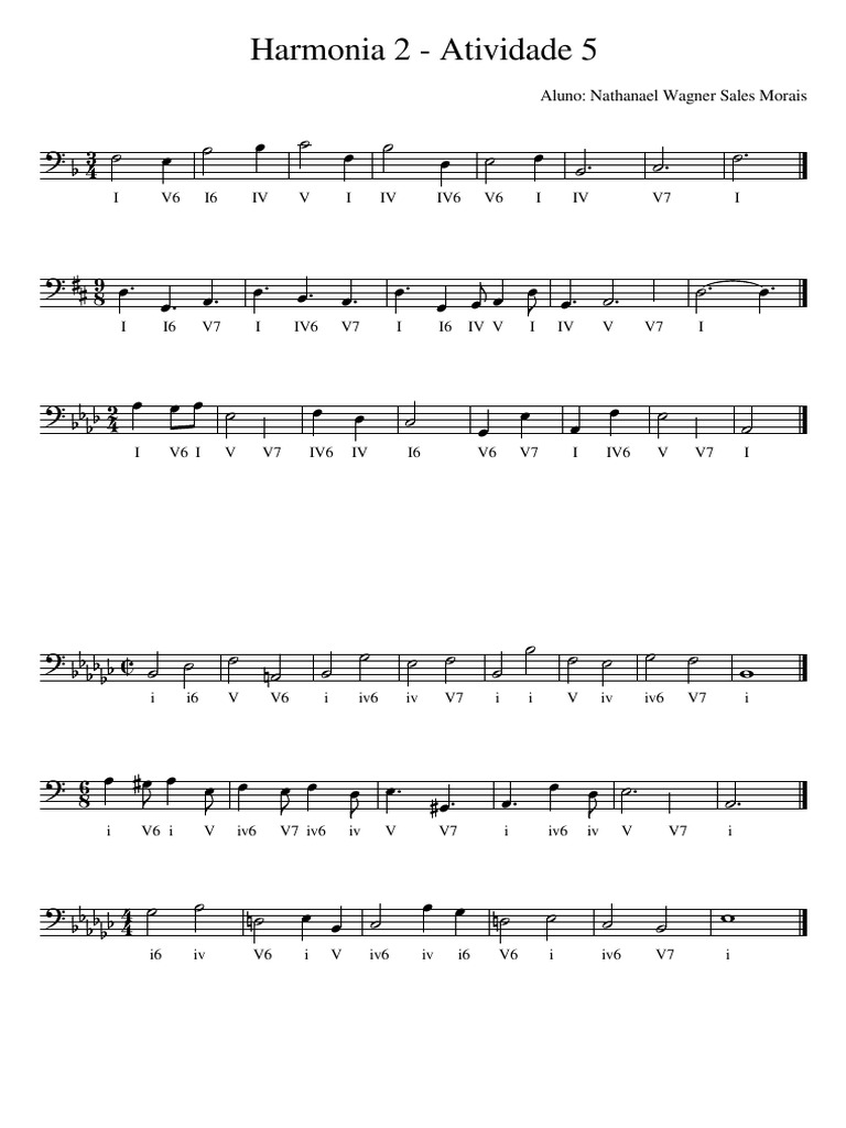Harmonia 2 - Atividade 5 | PDF