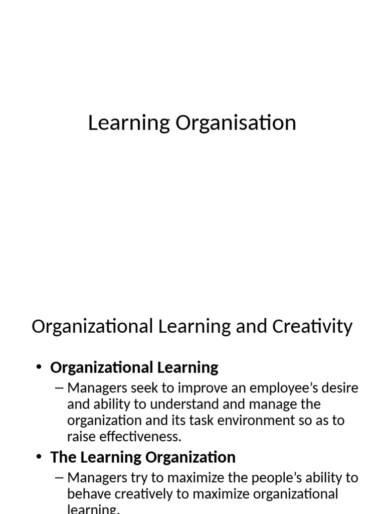 Org Learning & Creativity 1.2 | PDF | Learning | Creativity