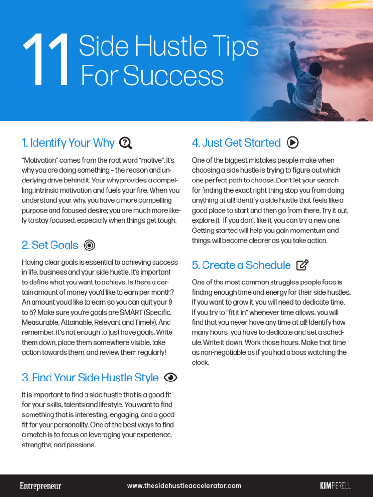 Side Hustle Success Guide | PDF | Motivation | Motivational