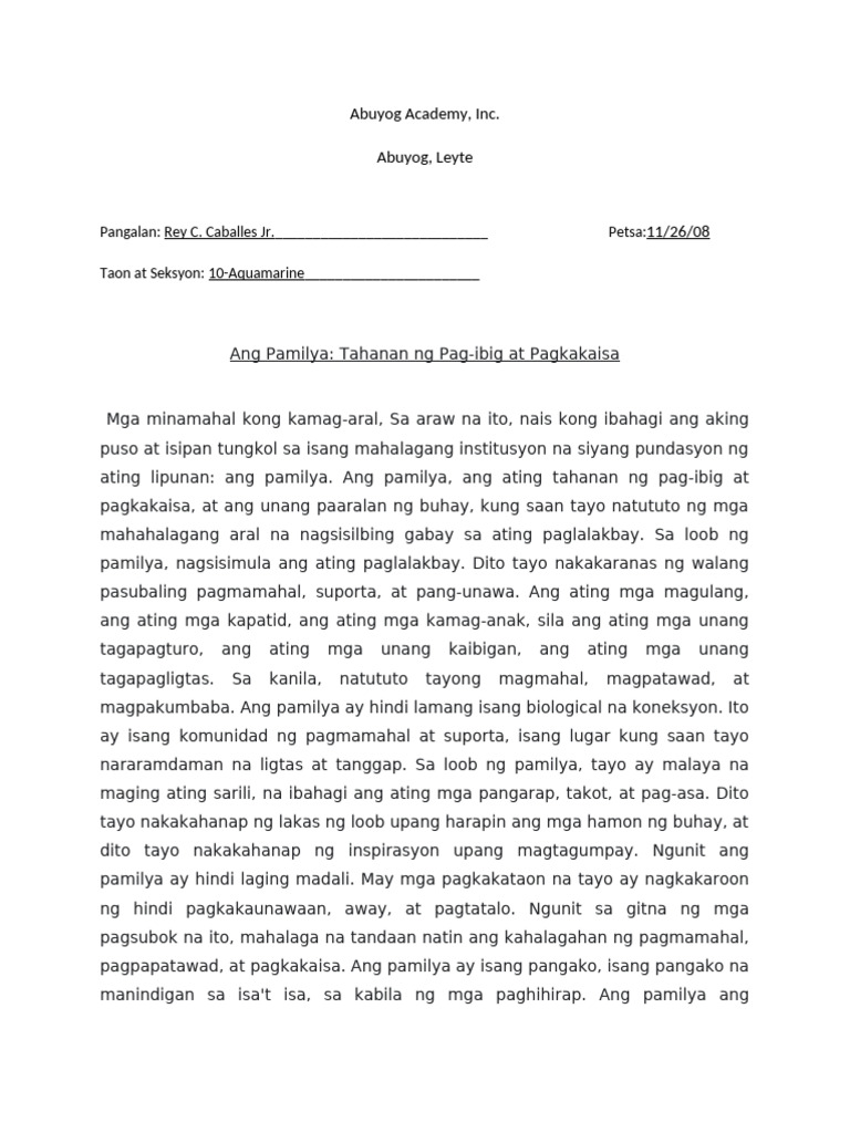 Abuyog Academy | PDF