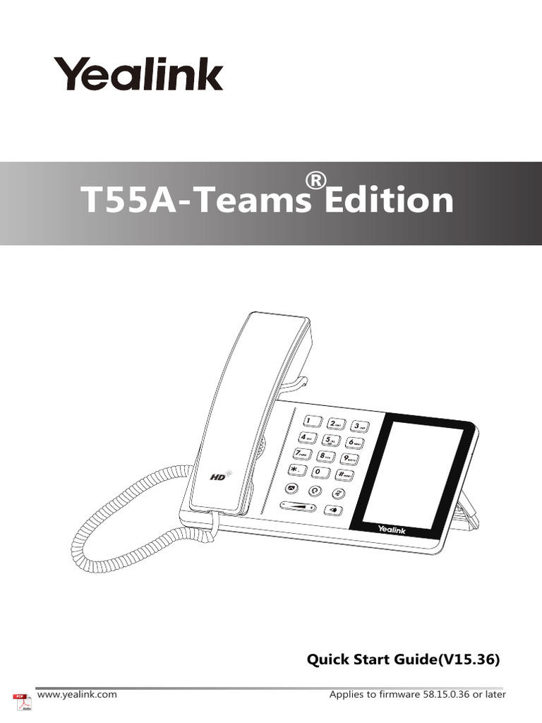 Yealink | PDF | Telecommunications | Electronics