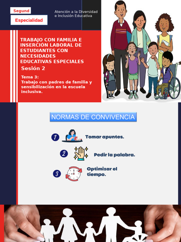 SESION 2-Tema 3 -Edwin | PDF | Inclusión (Educación) | Escuelas