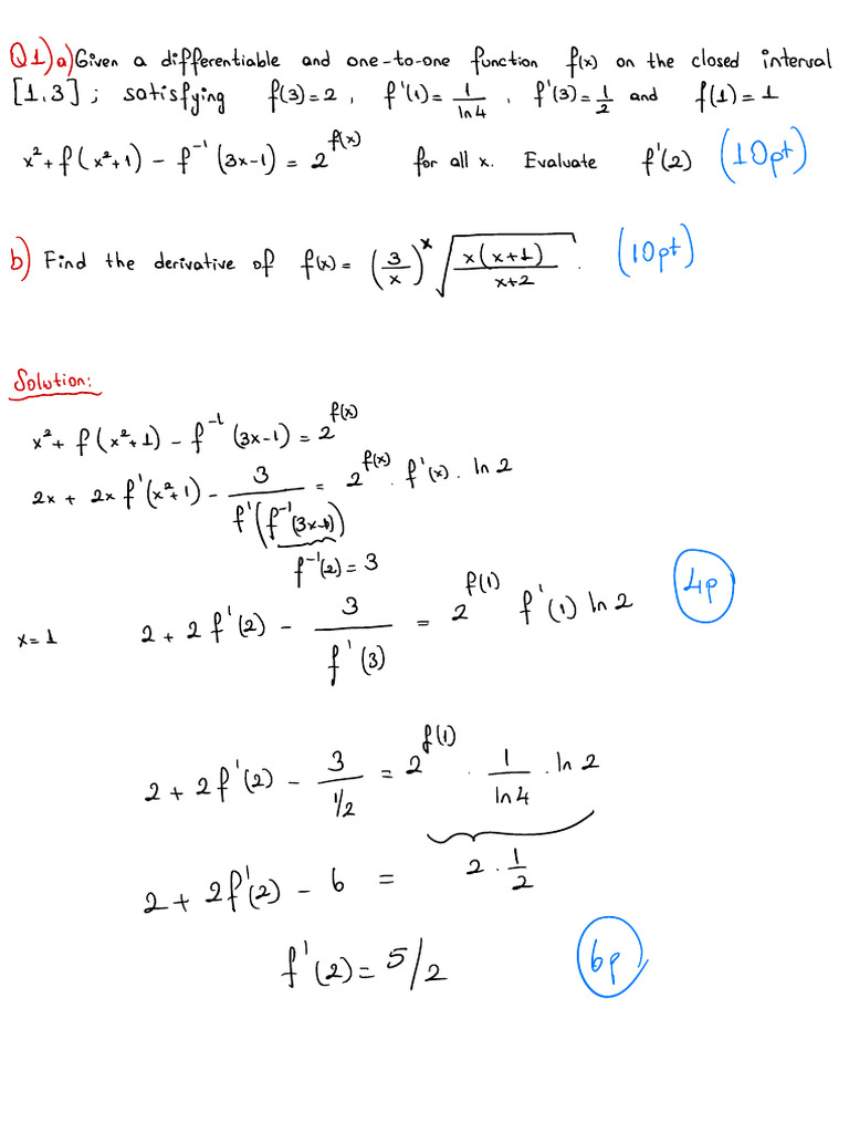 Math141 Mid3 Solution Key | PDF | Analytic Geometry | Mathematical Analysis