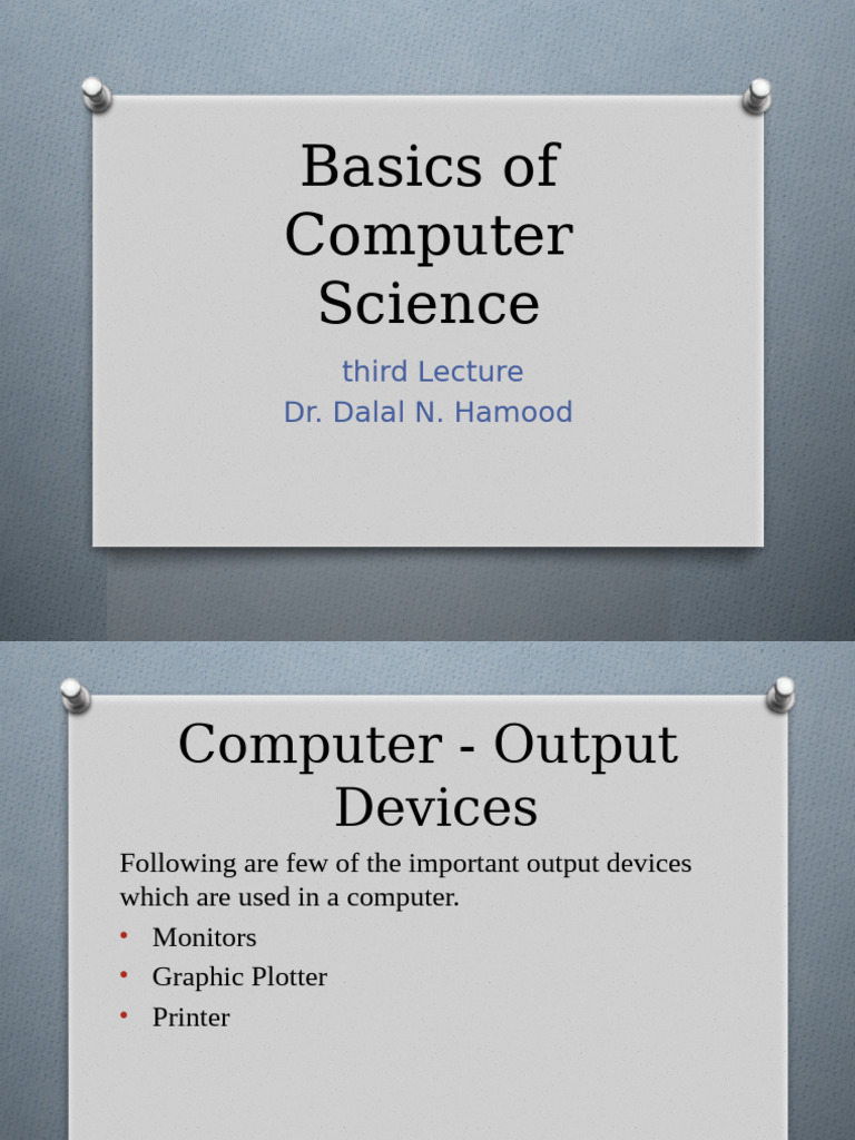 Basics of Computer Science - l3 - Third | PDF