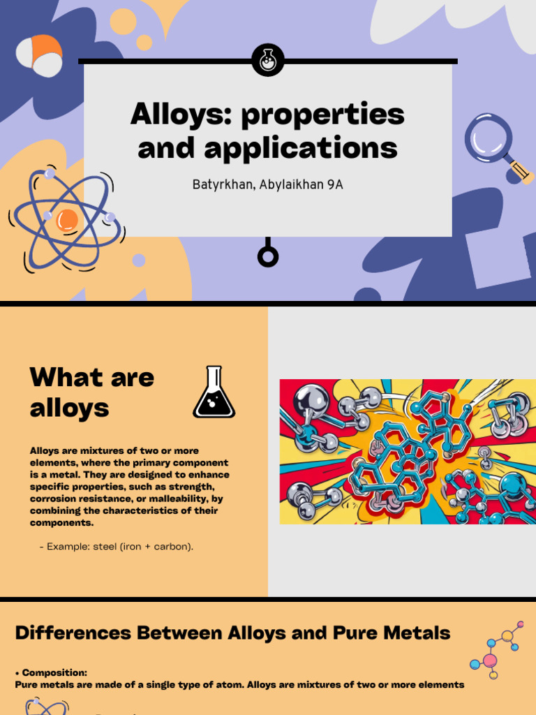 Properties and Applications of Alloys | PDF | Alloy | Steel