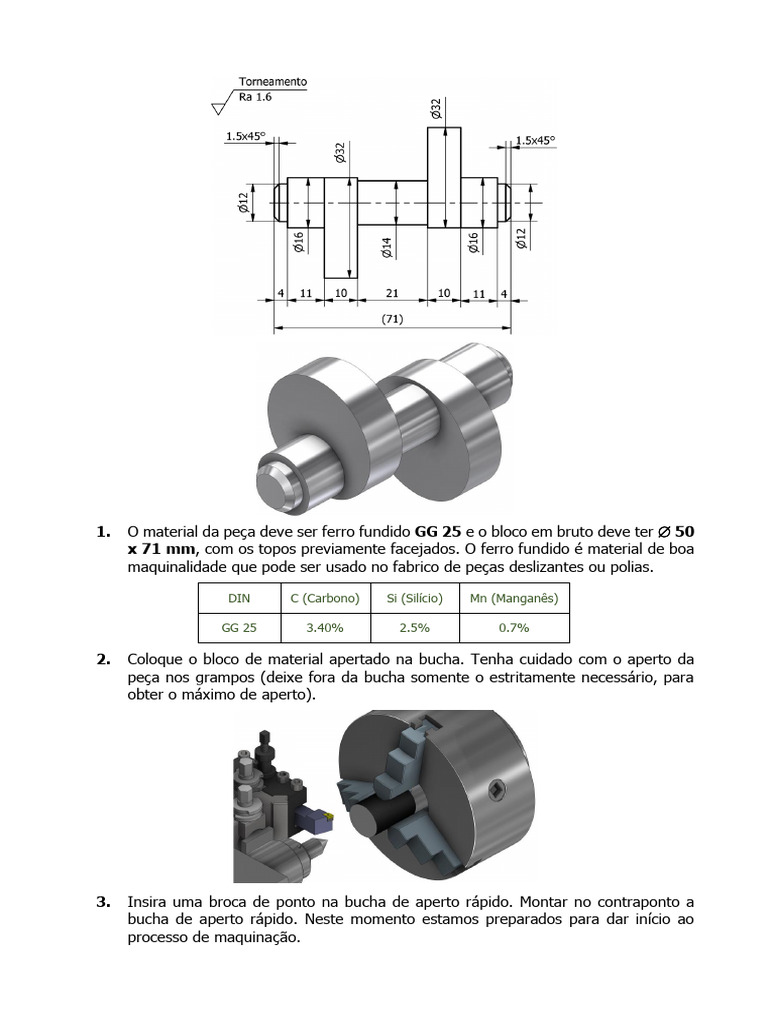 Conventional Mechanical Turning - Practical Exercise | PDF