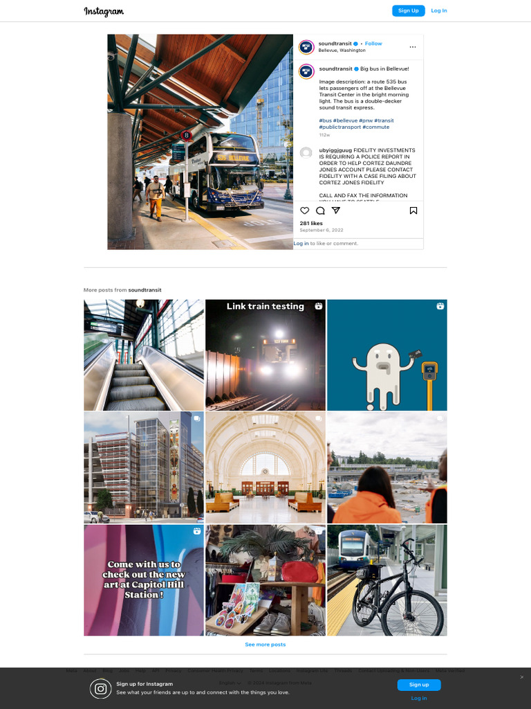 Sound Transit Big Bus in Bellevue! Image Description a Route 535 Bus ...