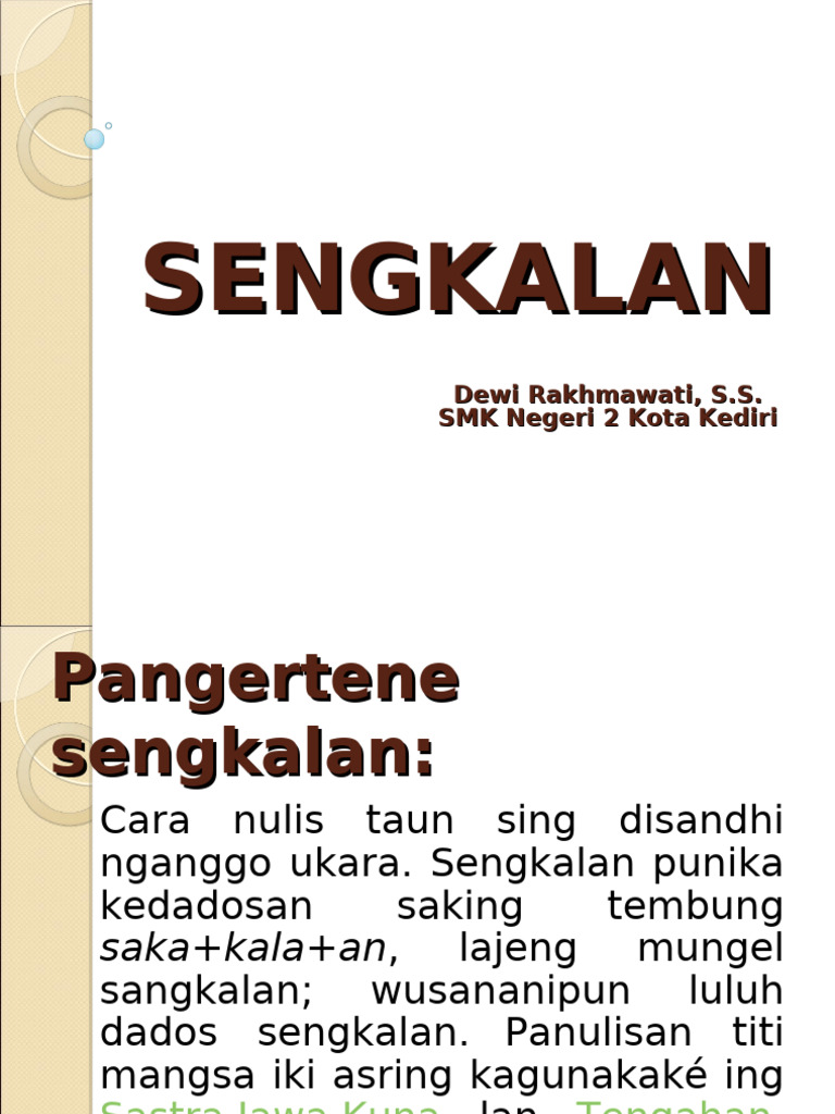 SENGKALAN | PDF