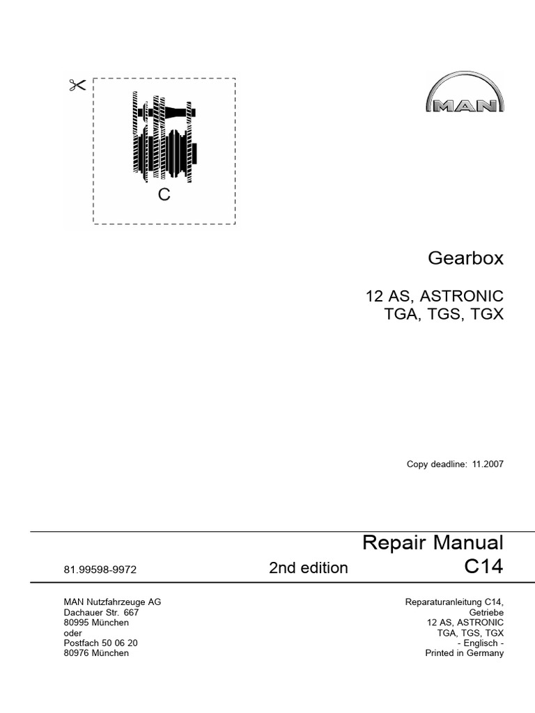 C14 AStronic Manual TGA, S, X | PDF | Switch | Natural Gas