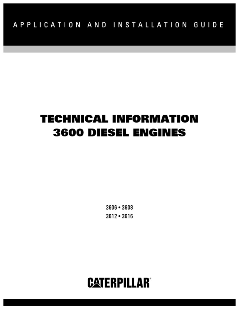 Technical Information 3600 Diesel Engines | PDF | Turbocharger | Diesel ...