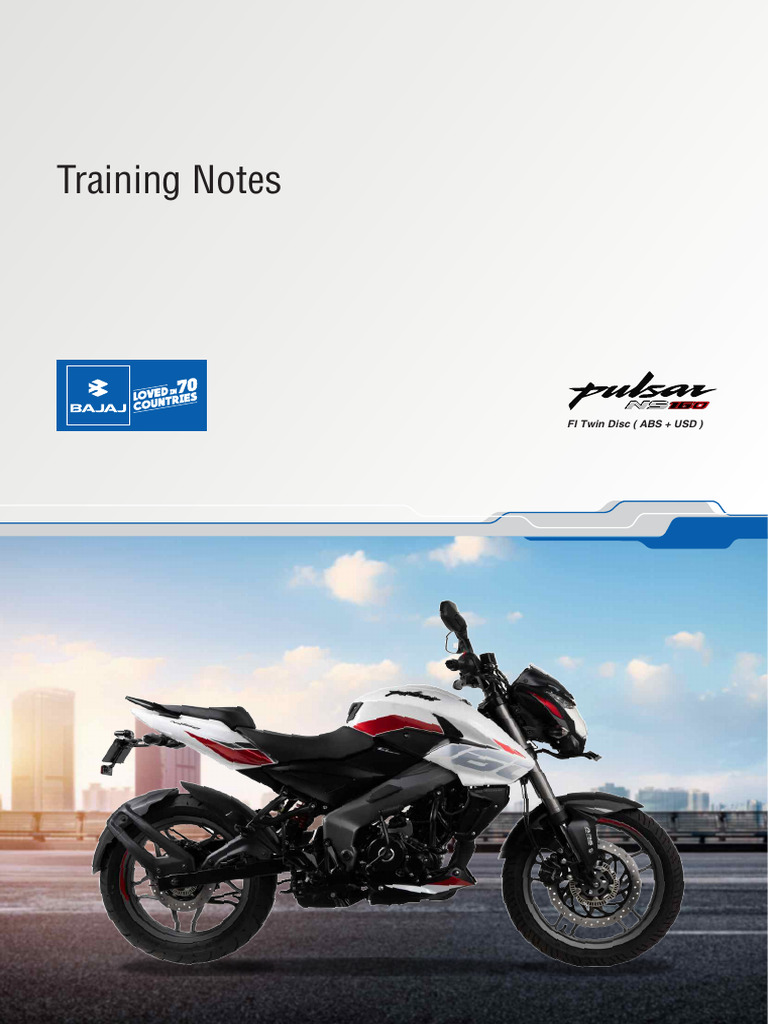 Training note Pulsar NS160 Fi ABS USD TD | PDF | Headlamp | Anti Lock Braking System