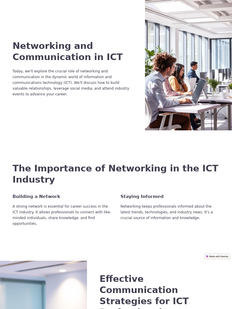 Networking and Communication in ICT | PDF | Social Media | Popular ...