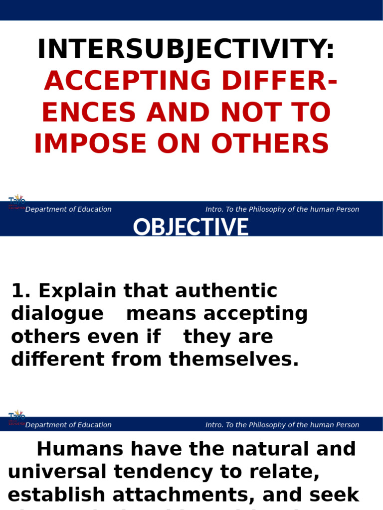 Q2 Module 2.2 Intersubjectivity Accepting The Differences | PDF | Liberal Arts Education | Cognition