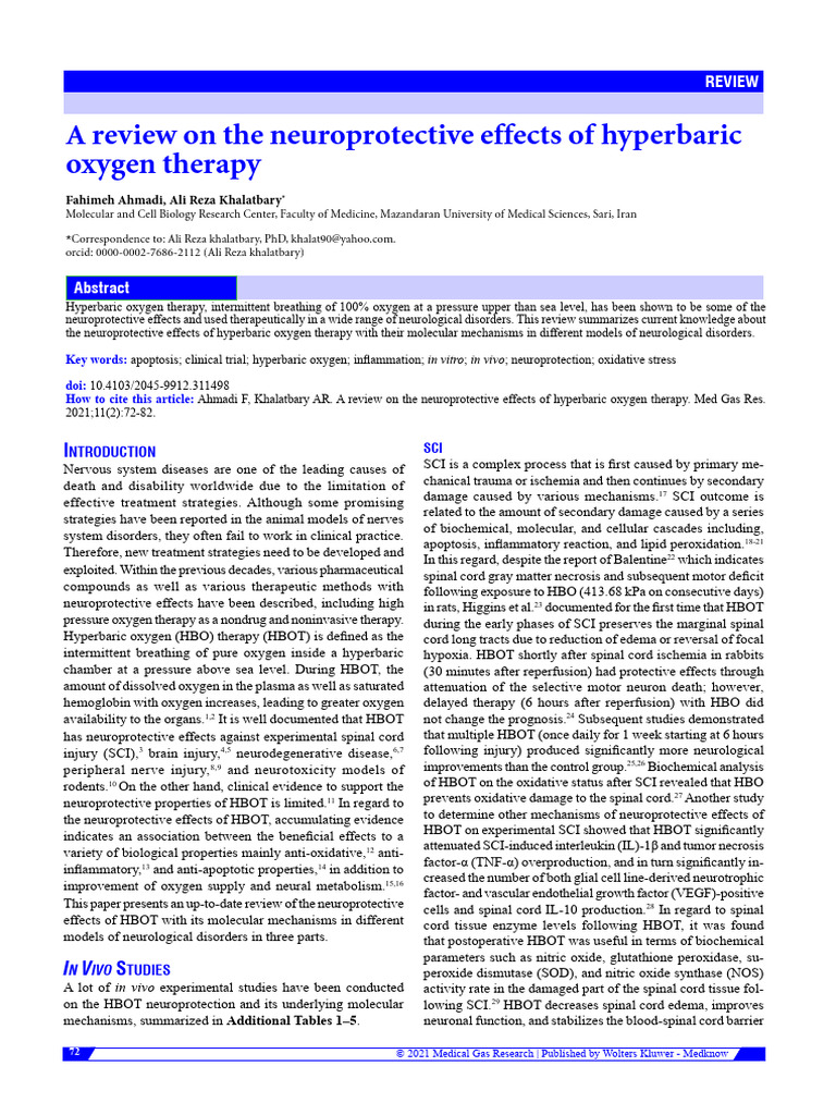 A Review On The Neuroprotective Effects Of.6 | PDF | Neuroprotection | Nf κb
