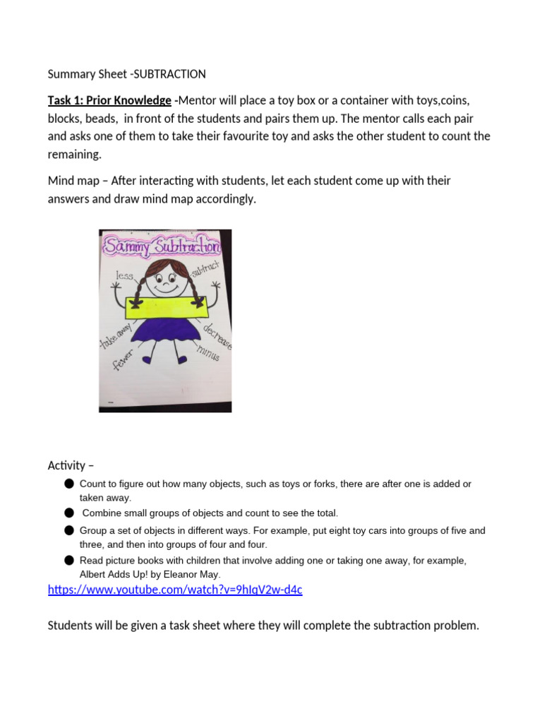 Engaging Subtraction Activities for Kids | PDF | Subtraction | Mathematics