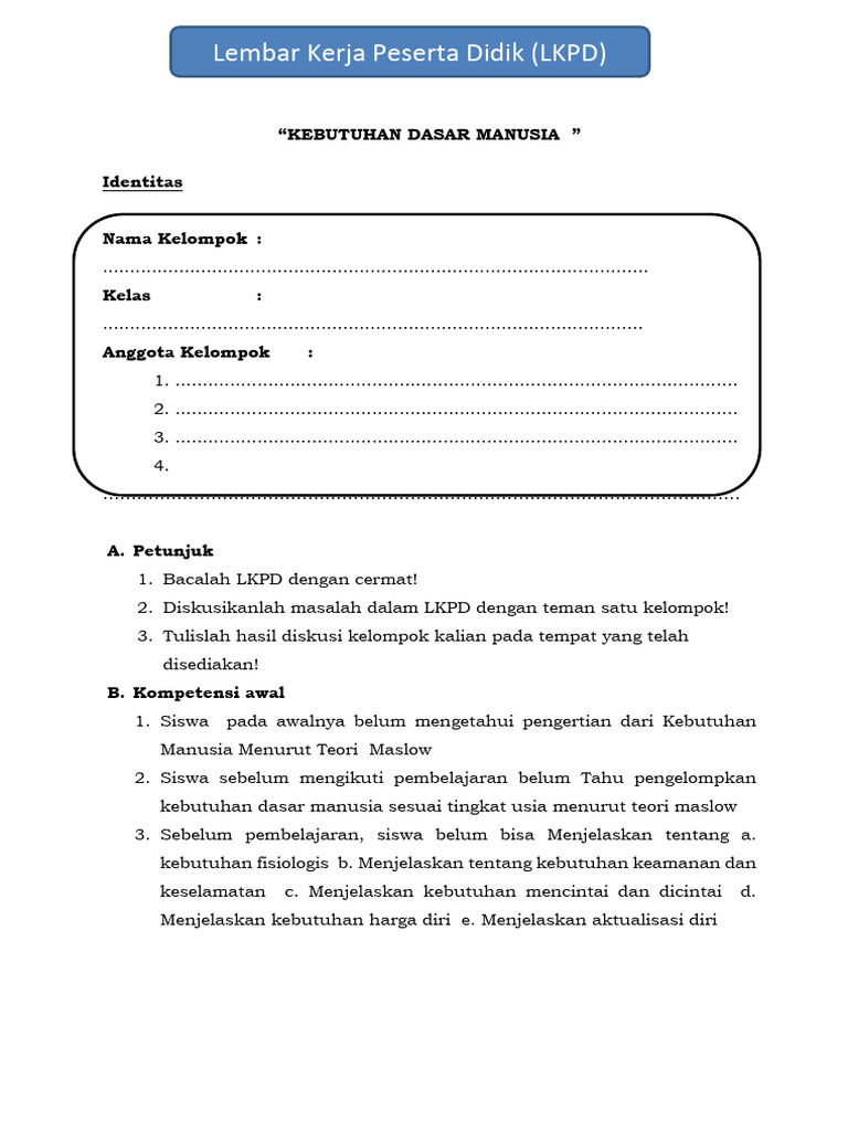 LKPD RPP 1 | PDF