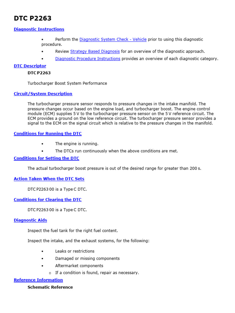 DTC P2263 | PDF | Turbocharger | Vehicle Technology