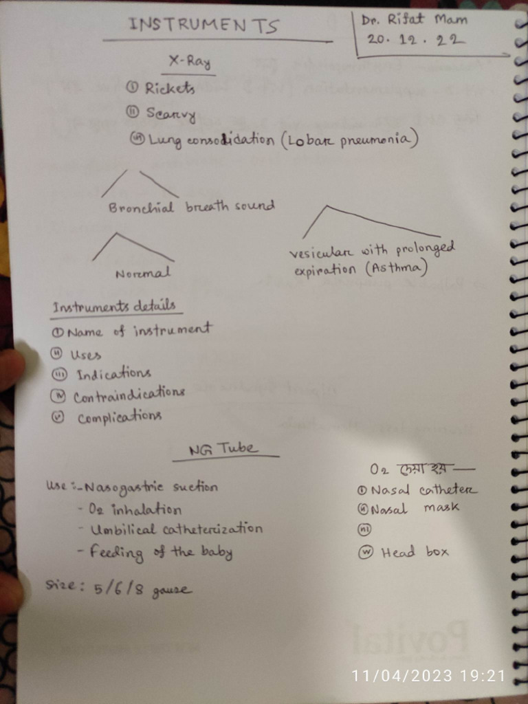 Instrument Pediatrics | PDF