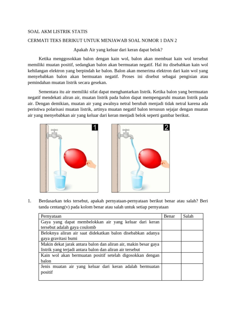 Soal Akm Listrik Statis | PDF