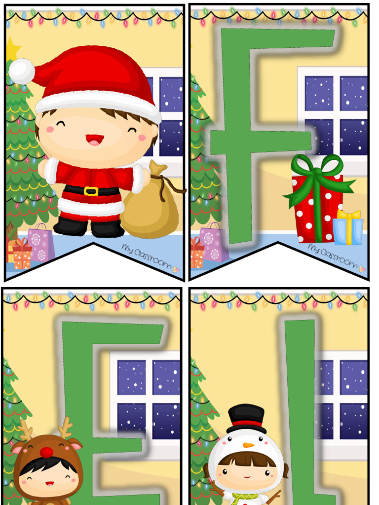 Banner Feliz Navidad My Classroom | PDF