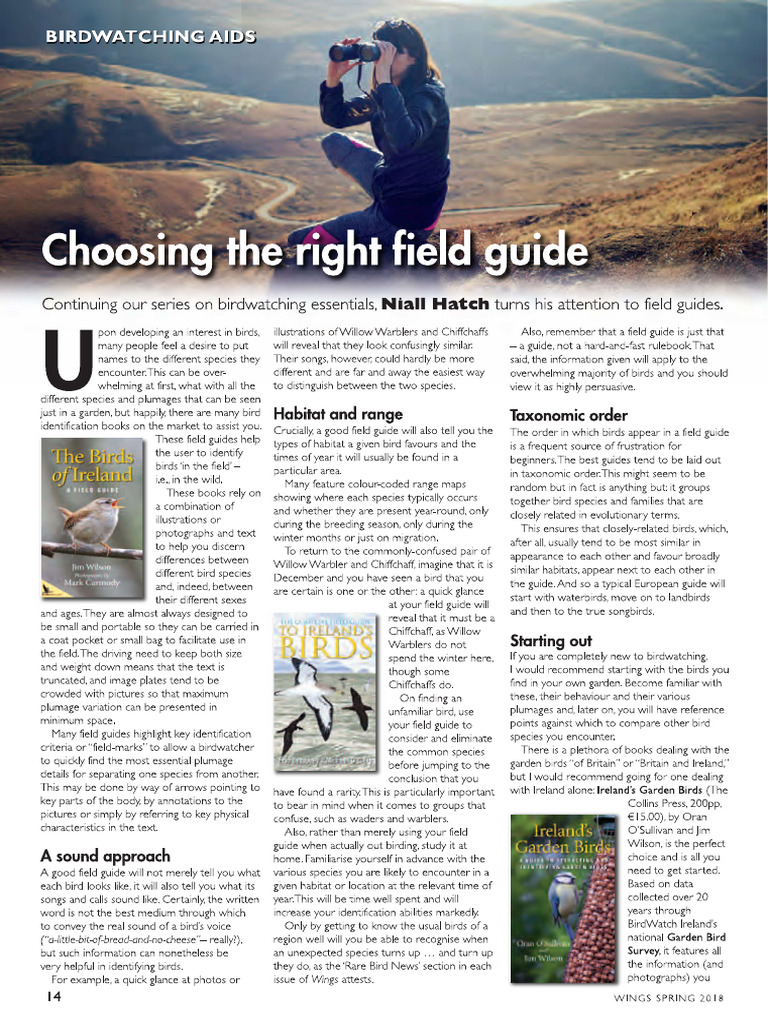 Choosing The Right Field Guide | PDF