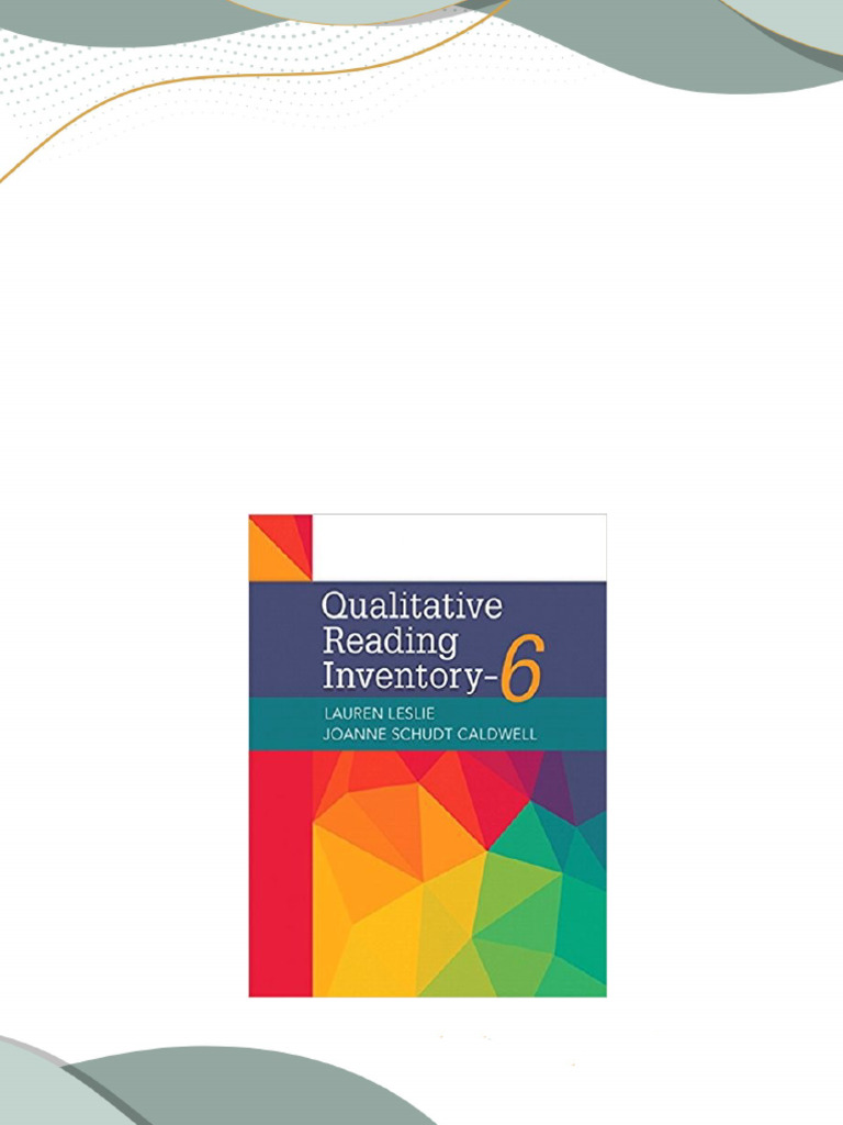 (eBook PDF) Qualitative Reading Inventory 6th Edition 2024 Scribd ... (eBook PDF) Qualitative Reading Inventory 6th Edition 2024 Scribd ...