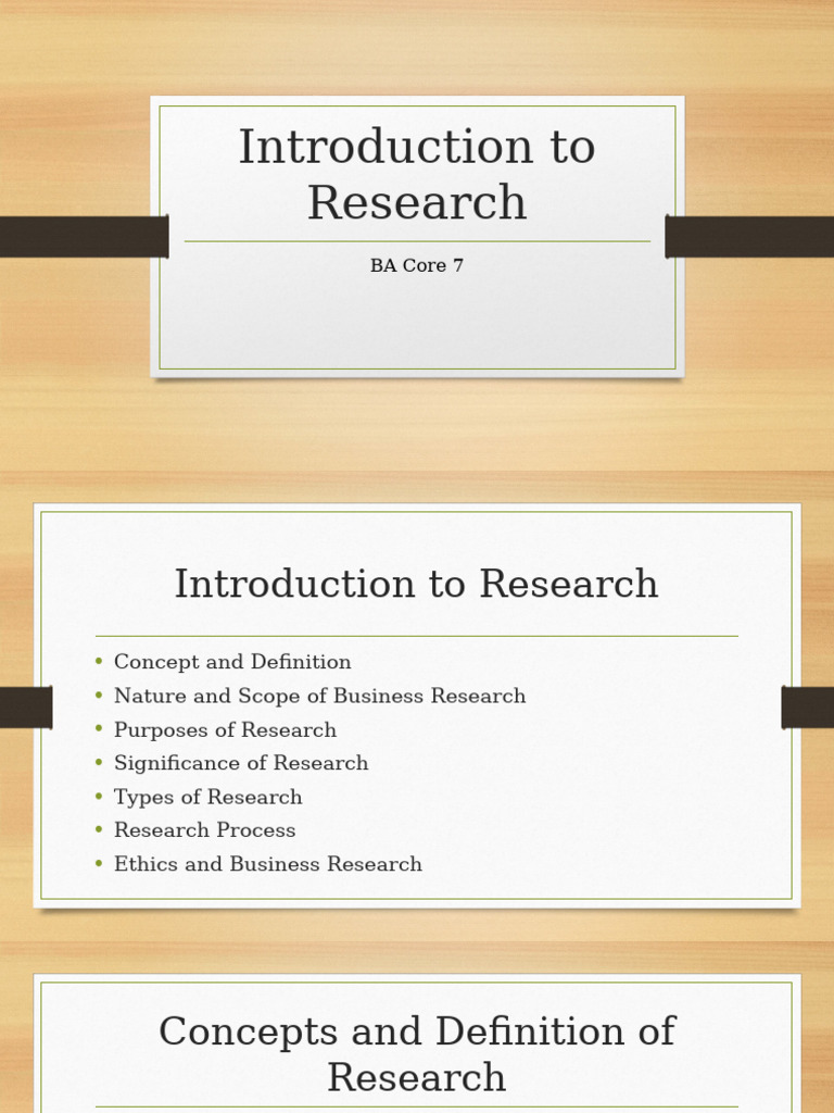 Business Research: Concepts and Scope | PDF