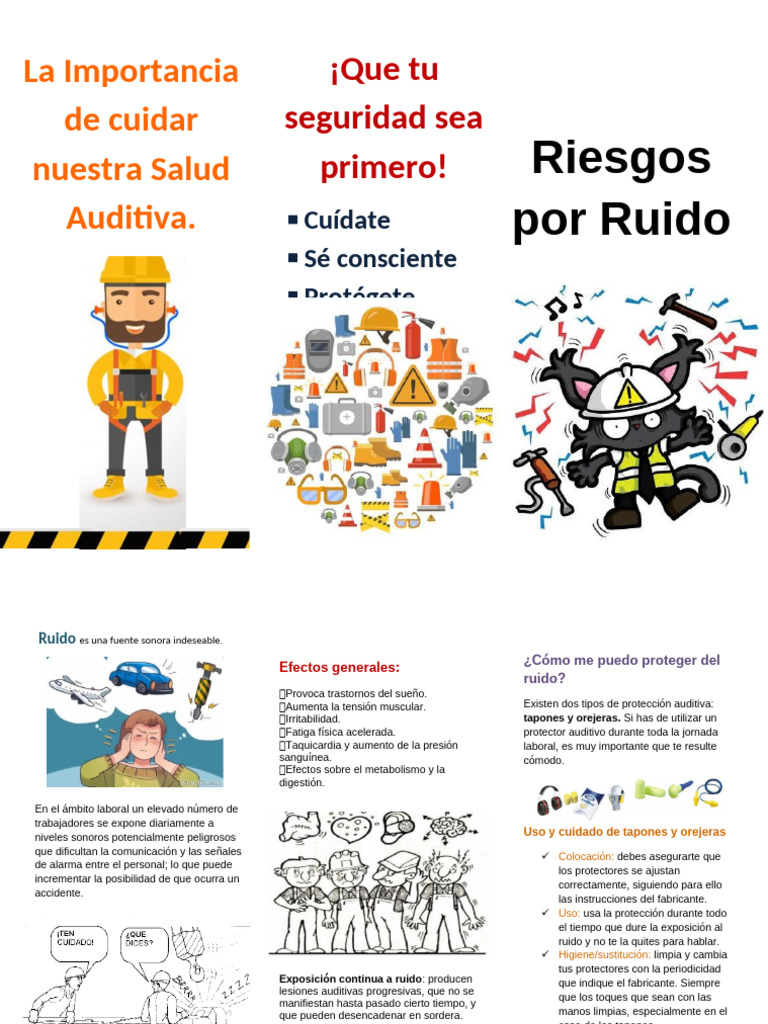 Triptico Riesgo de Ruido | PDF | ruido