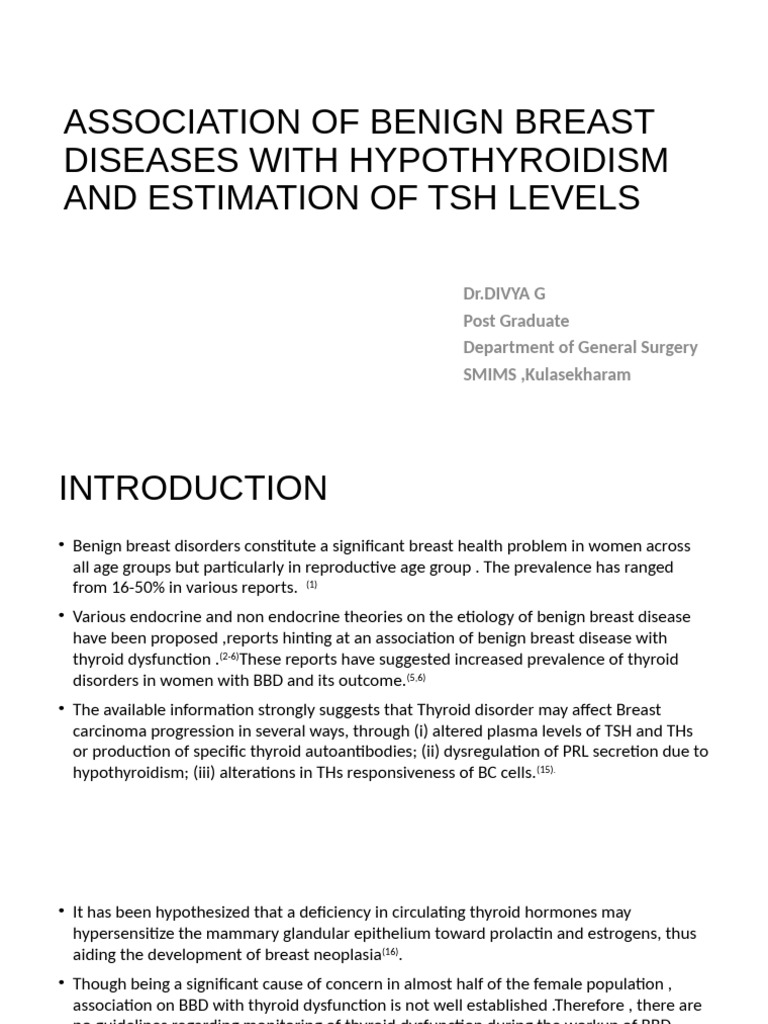 BBD with hypothyroidism | PDF | Hypothyroidism | Thyroid Disease