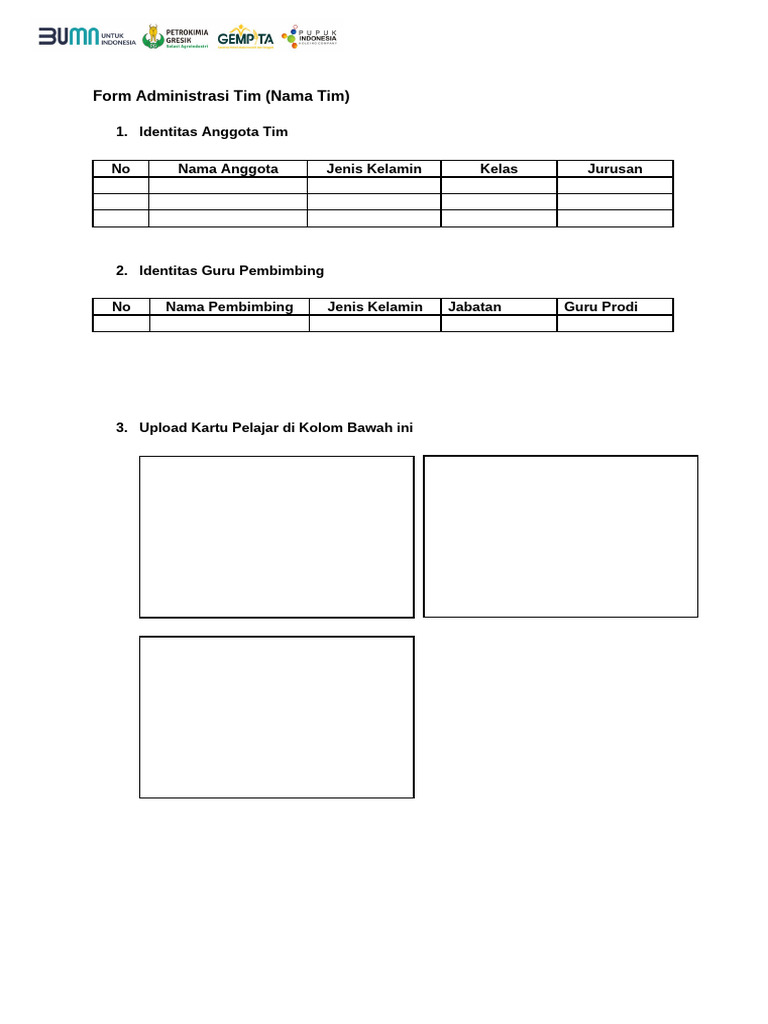 Template Dokumen Administrasi Sekolah | PDF