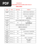 ICSE Board Exam 2025 Timetable | PDF