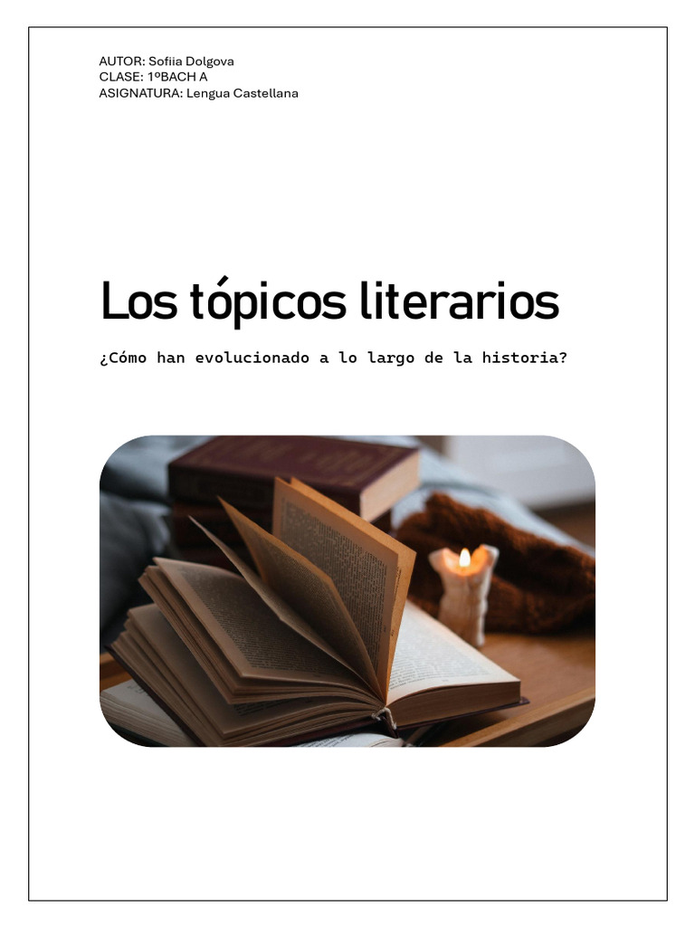 Evolución de Tópicos Literarios | PDF | Belleza | Amor
