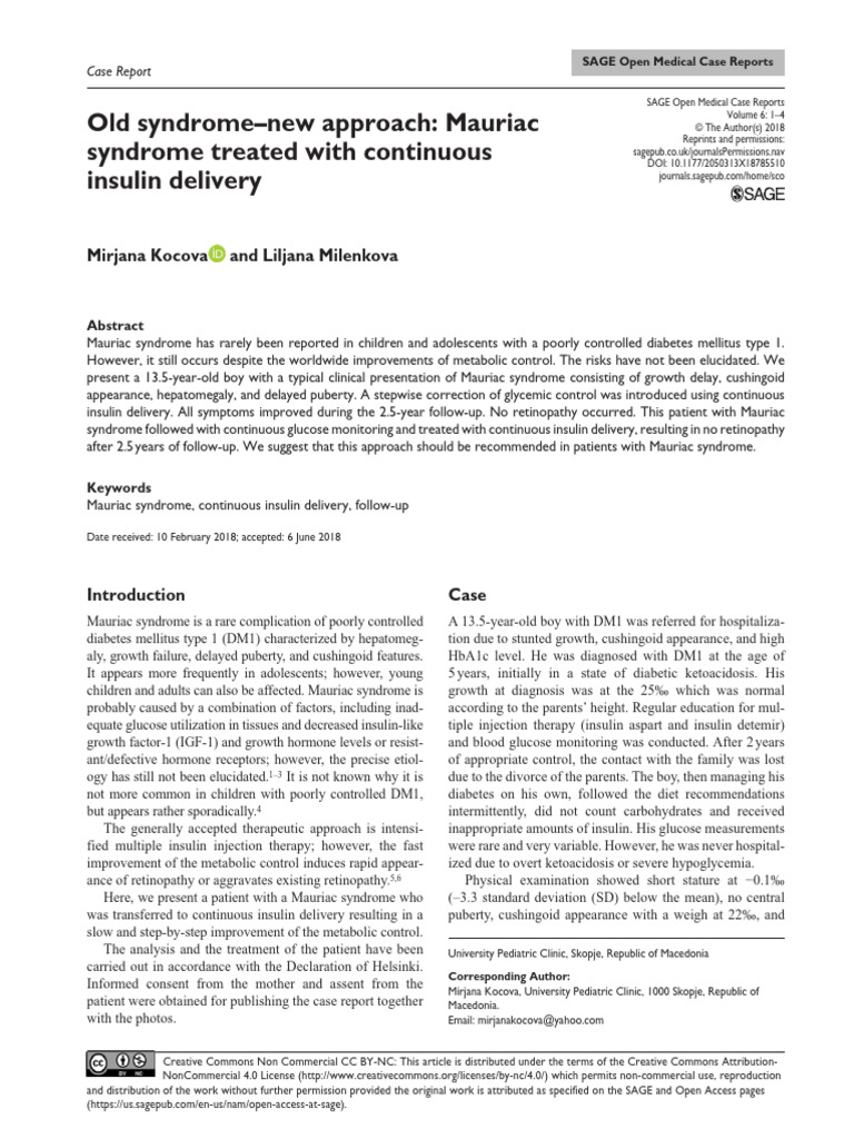 Old Syndrome-New Approach Mauriac | PDF | Diabetes | Insulin Like ...