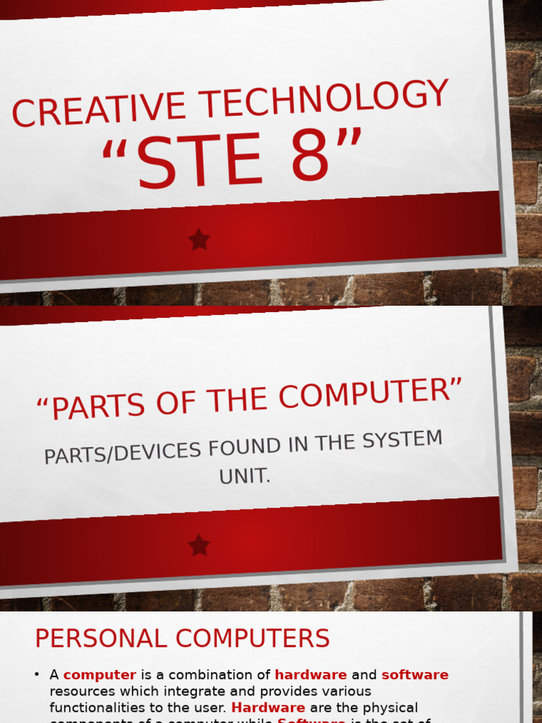 Computer Hardware Components Explained | PDF | Computer Hardware ...
