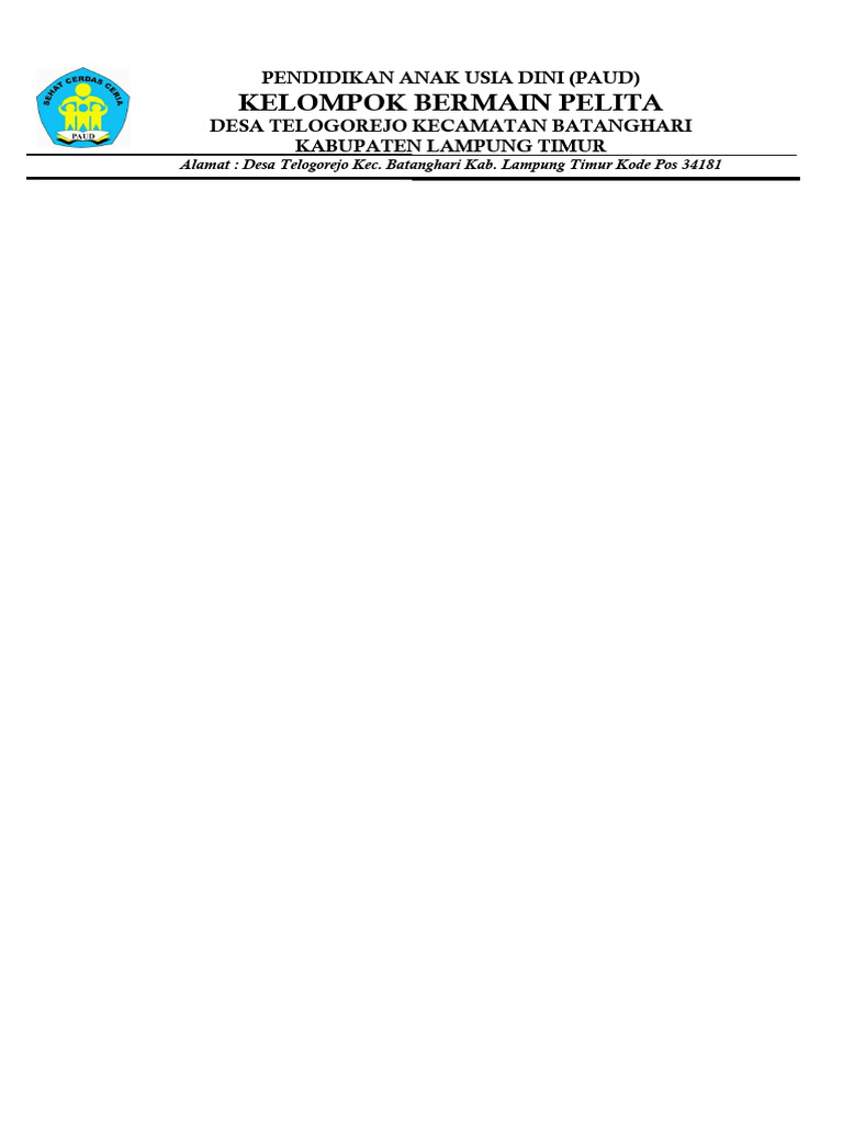 SK Tim BOSP KB Pertiwi 1reguler 2025 PELITA | PDF