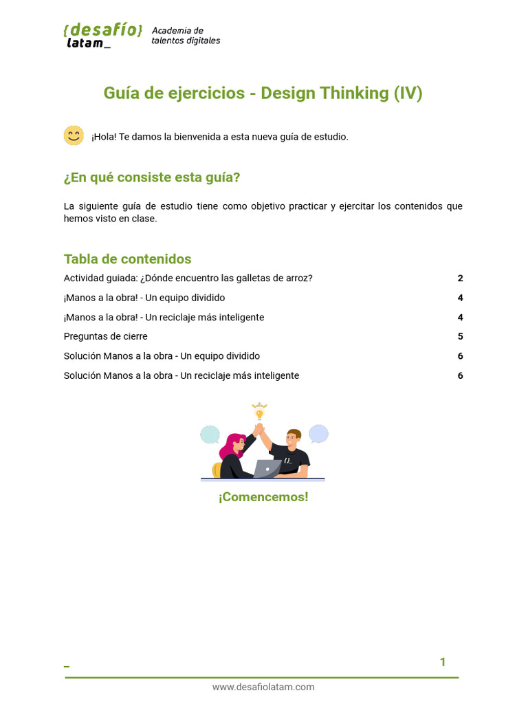 Guía Práctica de Design Thinking | PDF | Supermercado | Residuos