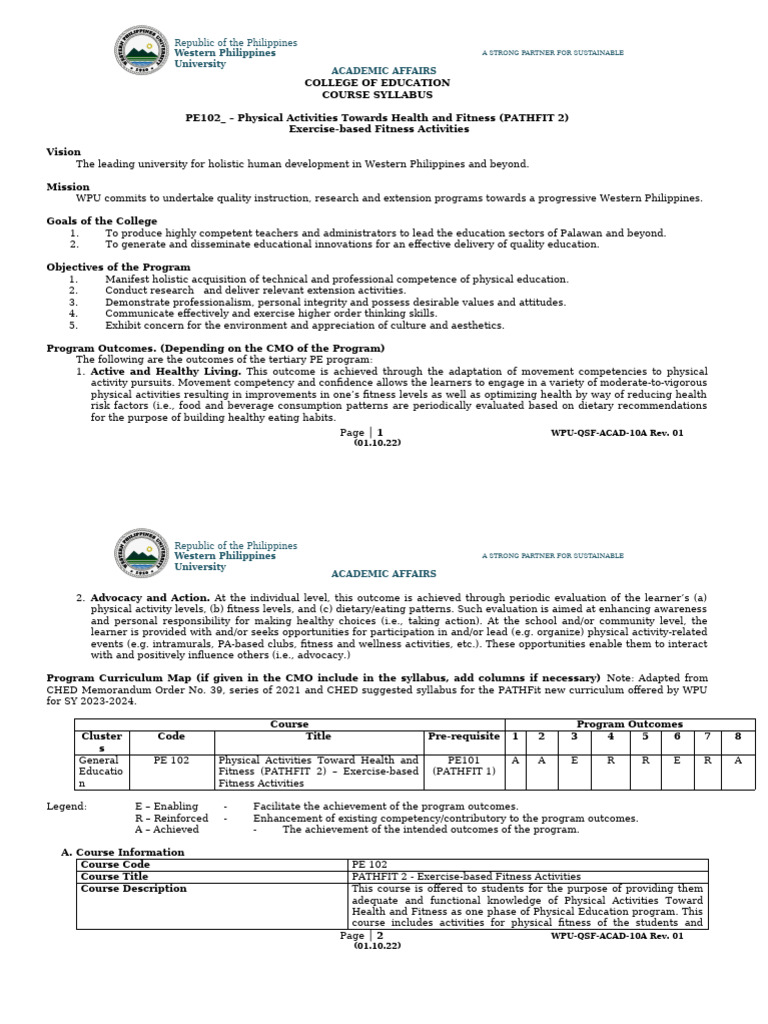 PATHFIT 2 | PDF | Physical Education | Body Mass Index