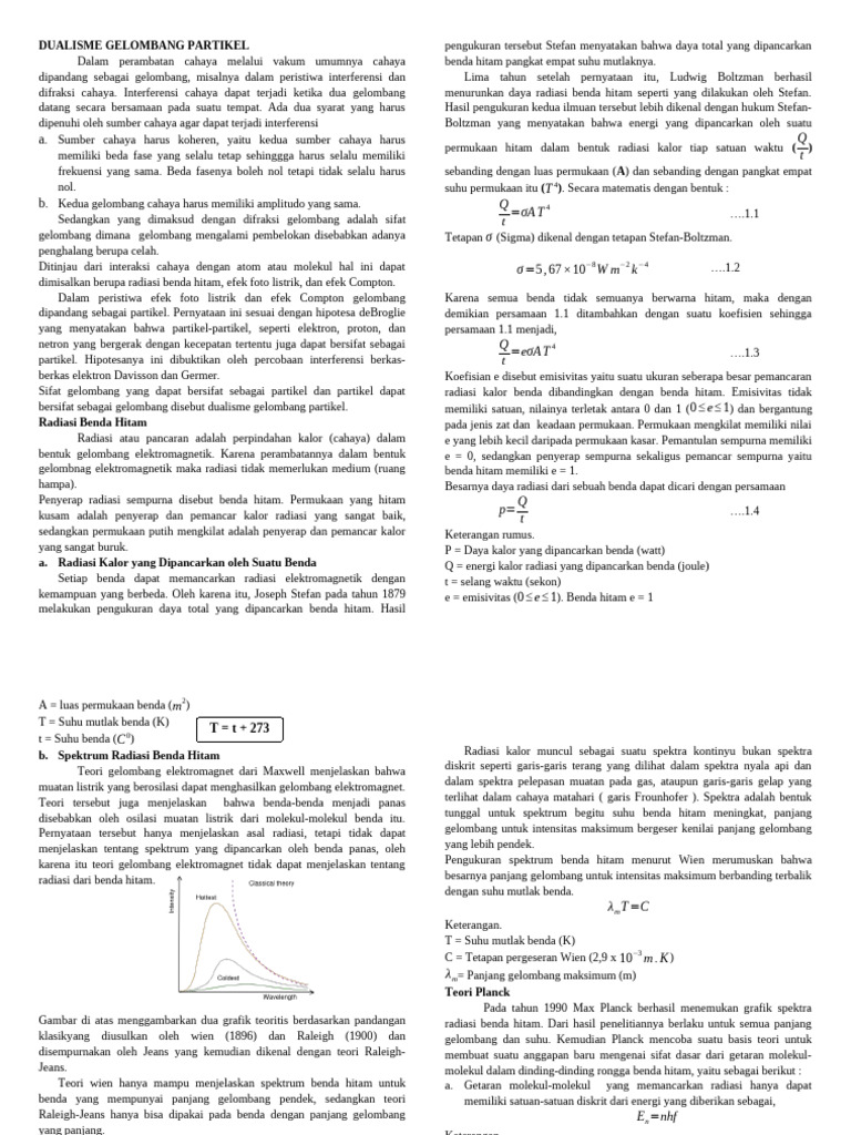 DUALISME GELOMBANG PARTIKEL | PDF